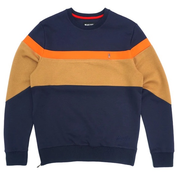 Makobi USA | Shirts | Makobi M4392 Makobi Monogram Sweater Navy | Poshmark